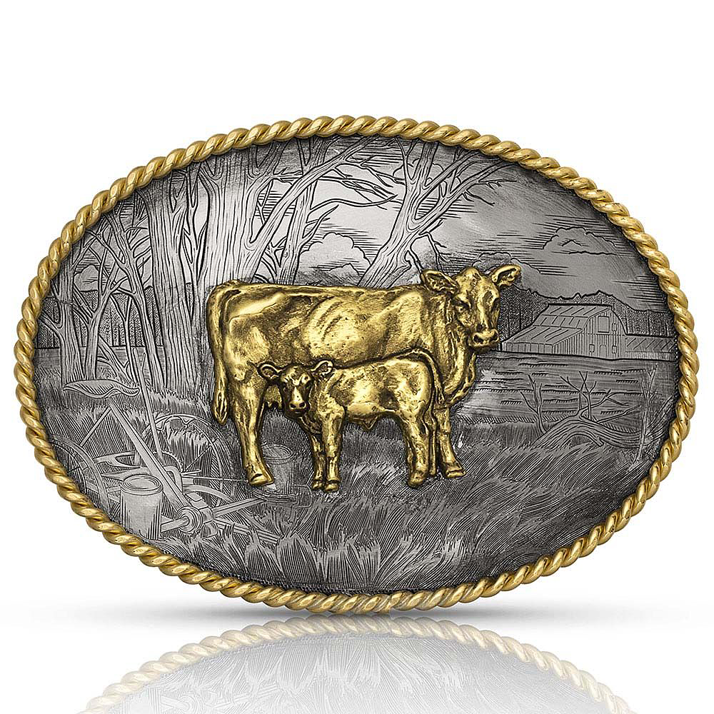 Montana Silversmiths Pastoral Cow and Calf Belt Buckle | Cabela's